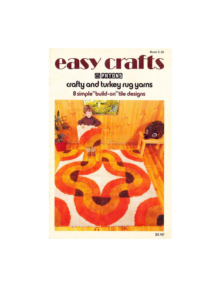 Patons C.36 Crafty and Turkey Rug Yarns - Instant Download PDF 28 page ...