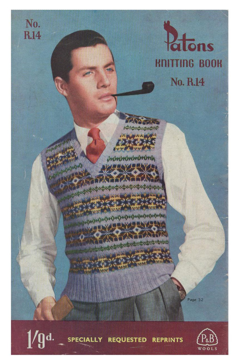 Patons R.14 - Knitting Designs for Men Instant Download PDF 52 pages ...