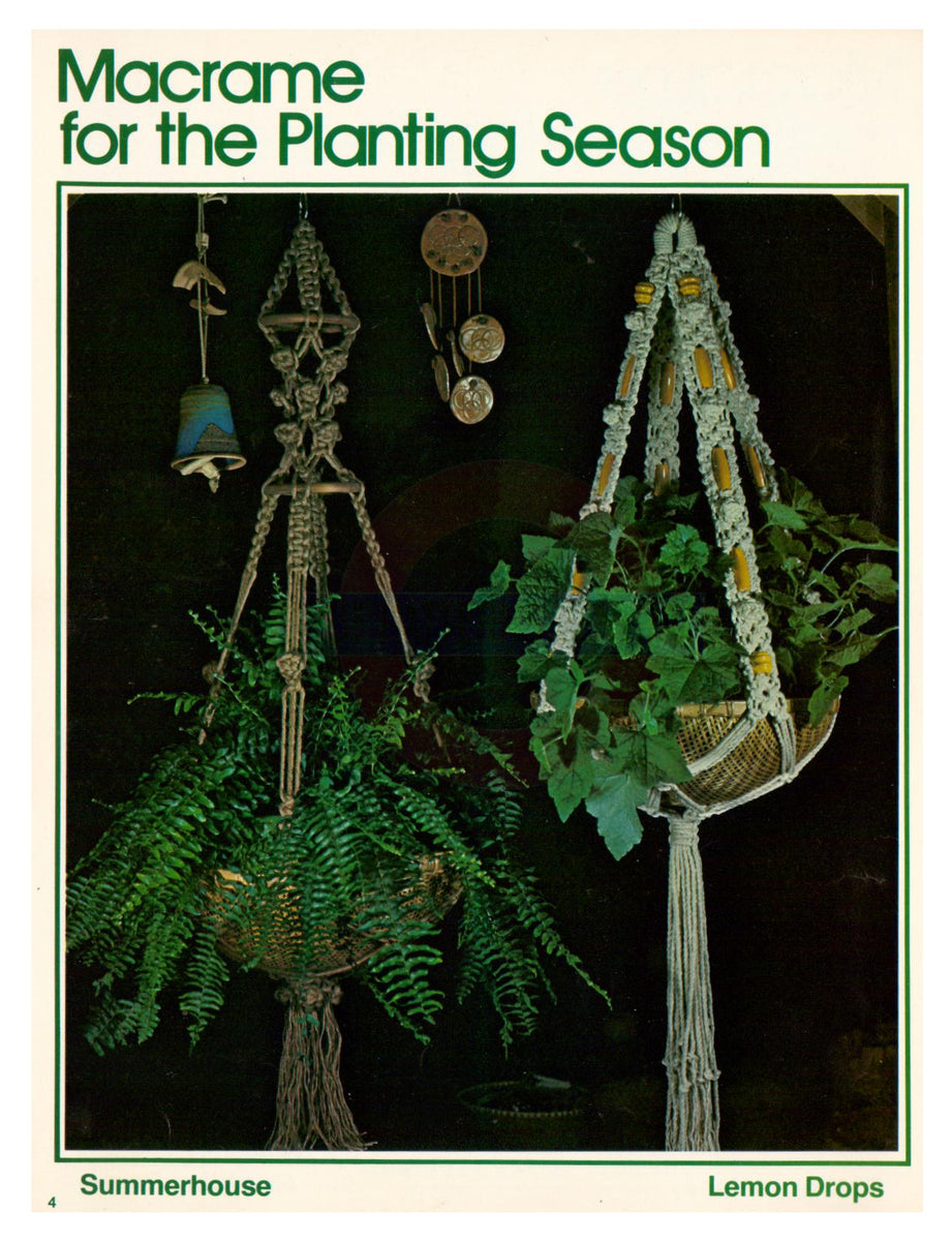 Macrame For All Seasons Vol. III - 55 Vintage Macrame Patterns Instant ...