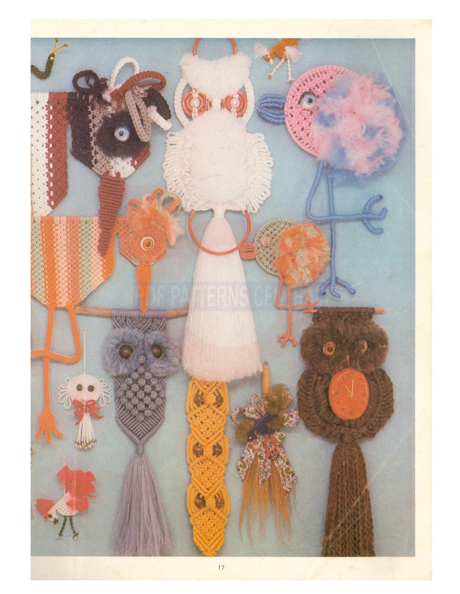 Macramé Is for The Birds - Bird Related Macrame Projects Instant Downl ...