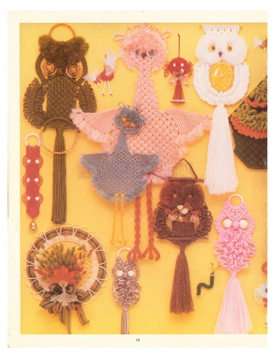 Macramé Is for The Birds - Bird Related Macrame Projects Instant Downl ...