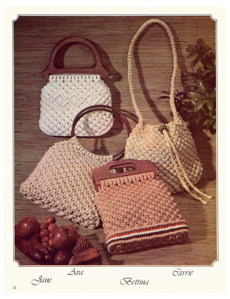 Macrame Purse Time - Macrame Purse Patterns Instant Download PDF 24 pa ...