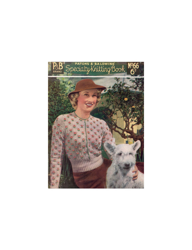 Patons & Baldwin Book 66 - 50s Knitting Patterns for Women's Jumpers/S ...