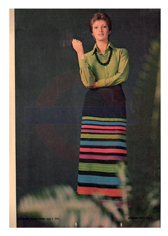 Women's Weekly After-dark Knits - Eleven 70s Knitting Patterns Instant ...