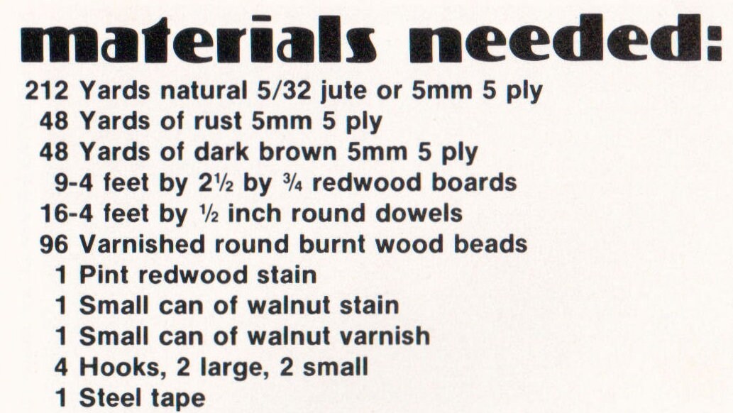 Vintage 1970s Tanglewood Room Divider Pattern Instant Download PDF 2 p ...