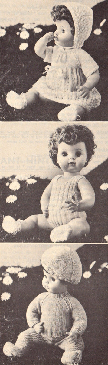 Patons Book No. C.23 - Vintage 60s - Knitted Dolls and Doll Clothes Pa ...