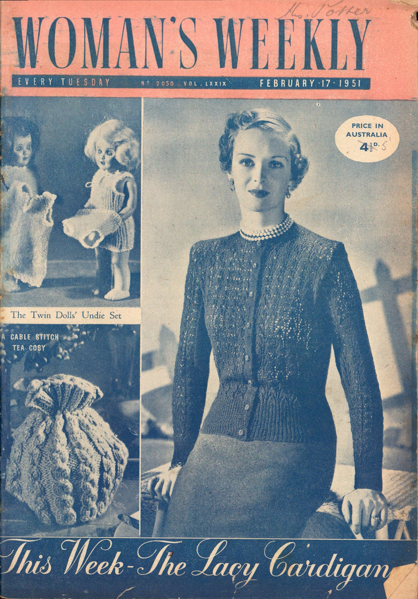 Your Choice of Vintage 10 Woman's Weekly Magazines from 1951 - Use dro ...