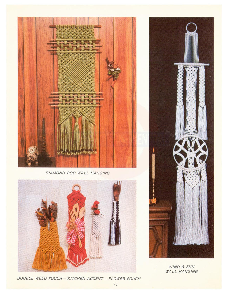 Variety The Spice of Macramé - Various Macrame Projects Instant Downlo ...